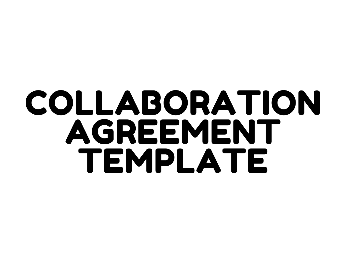 Comic Creator Collaboration Agreement (Template)